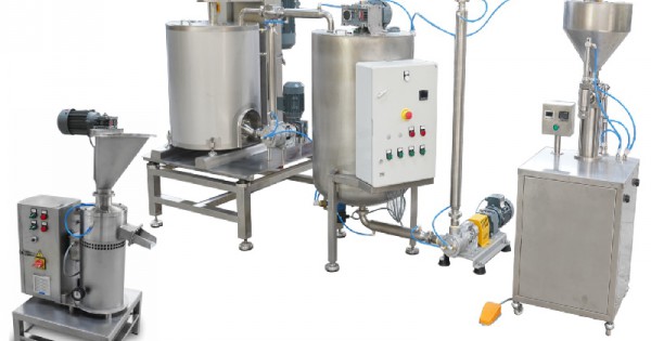 40 and 80 kg/batch Creamy Nuts Butter Machines Line with Filling